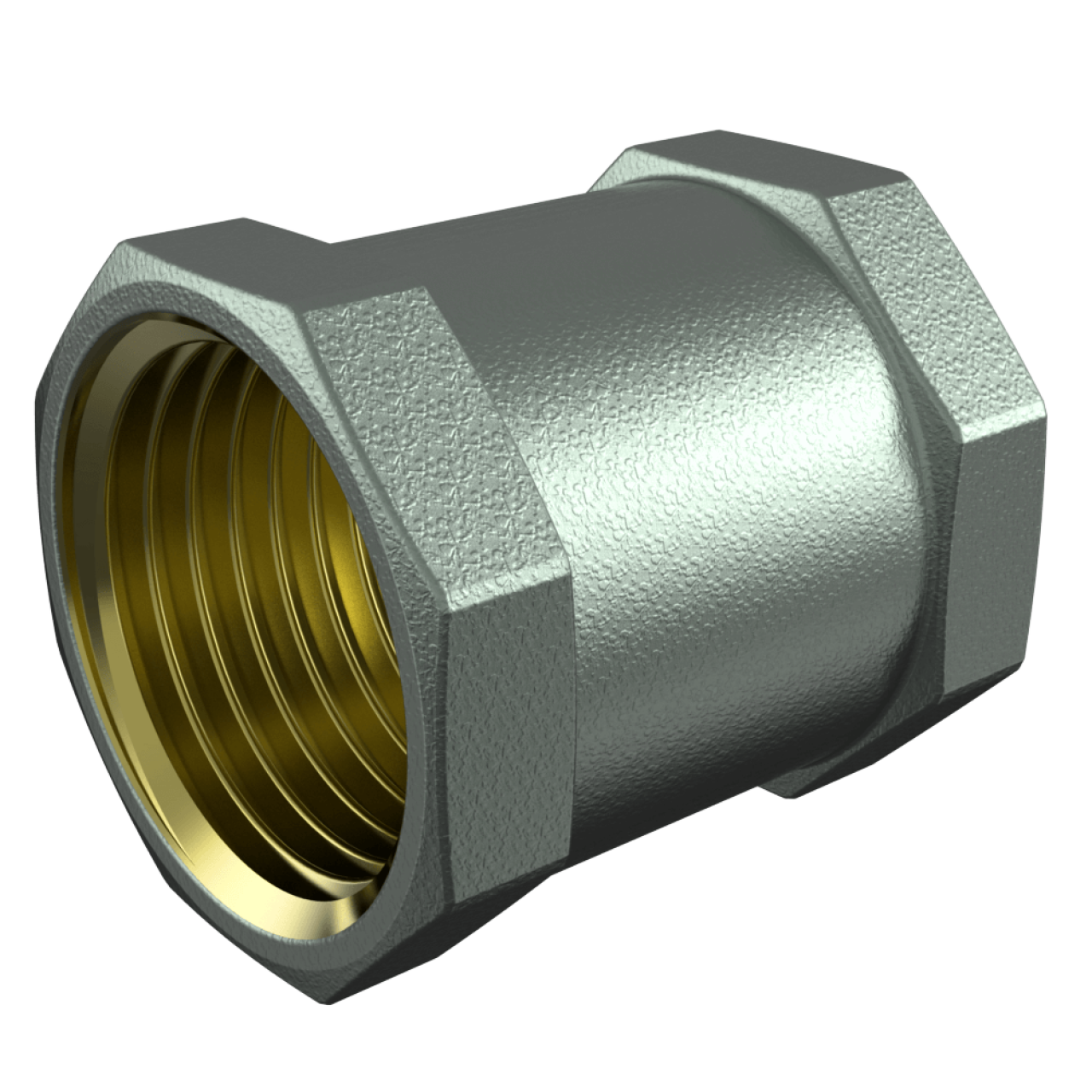 Threaded straight coupling